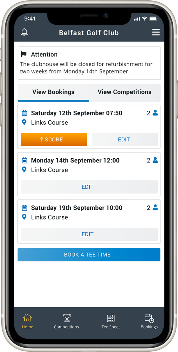 Member Booking – BRS Golf